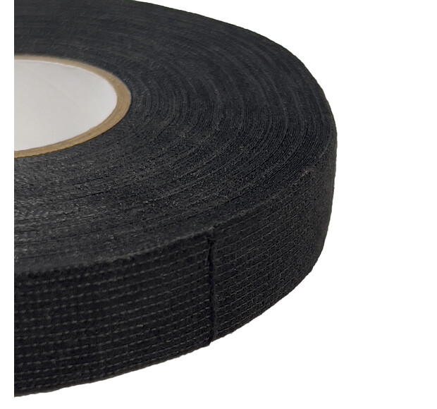 FOUR Connect PET Fleece Tape, W:19mm, L:25m/Roll, Black Color, Tearable ...